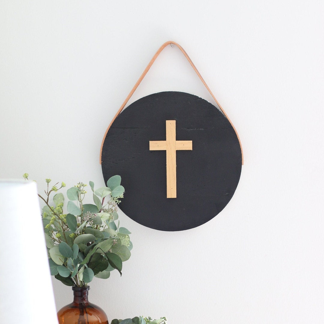 Cross Sign - Modern Home Decor - Modern Christian Art - Barn Wood Cross ...