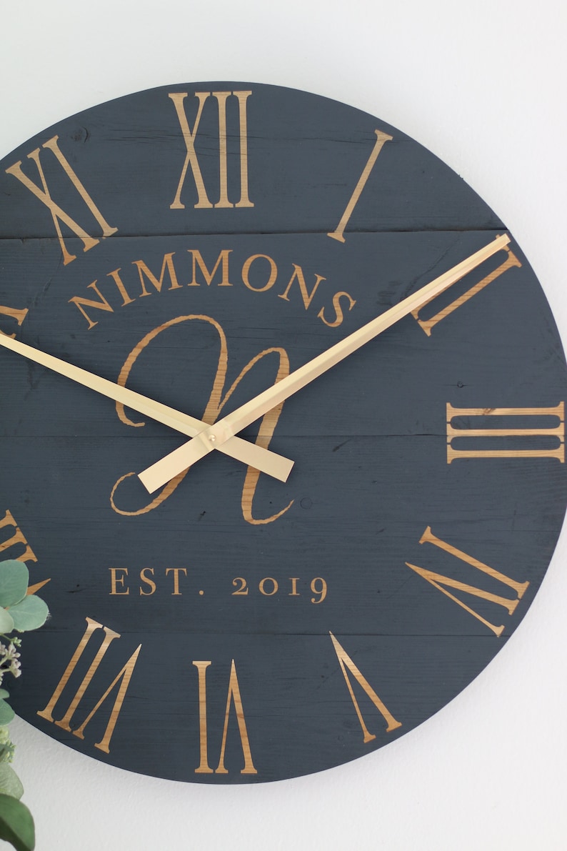 Large Wall Clock Personalized Gifts Gifts With Name - Etsy