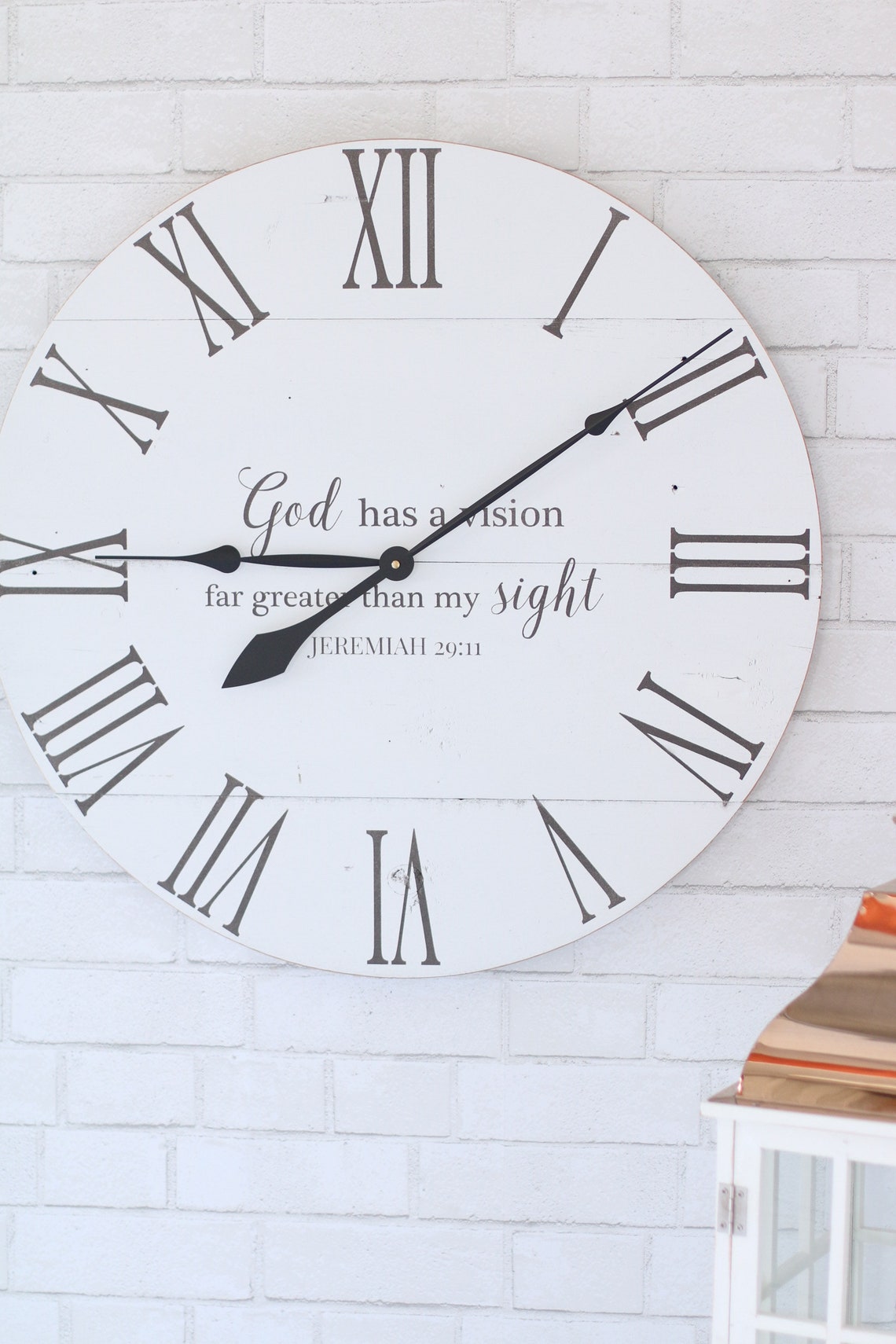 Large Wall Clock Bible Verse Wall Decor Encouragement Gift - Etsy