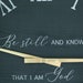 Large Wall Clock Be Still and Know Scripture Wall Art - Etsy