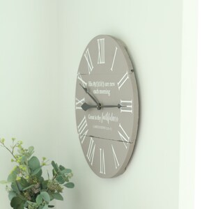 Wood Wall Clock - Scripture Wall Art - Bible Verse Decor - Etsy