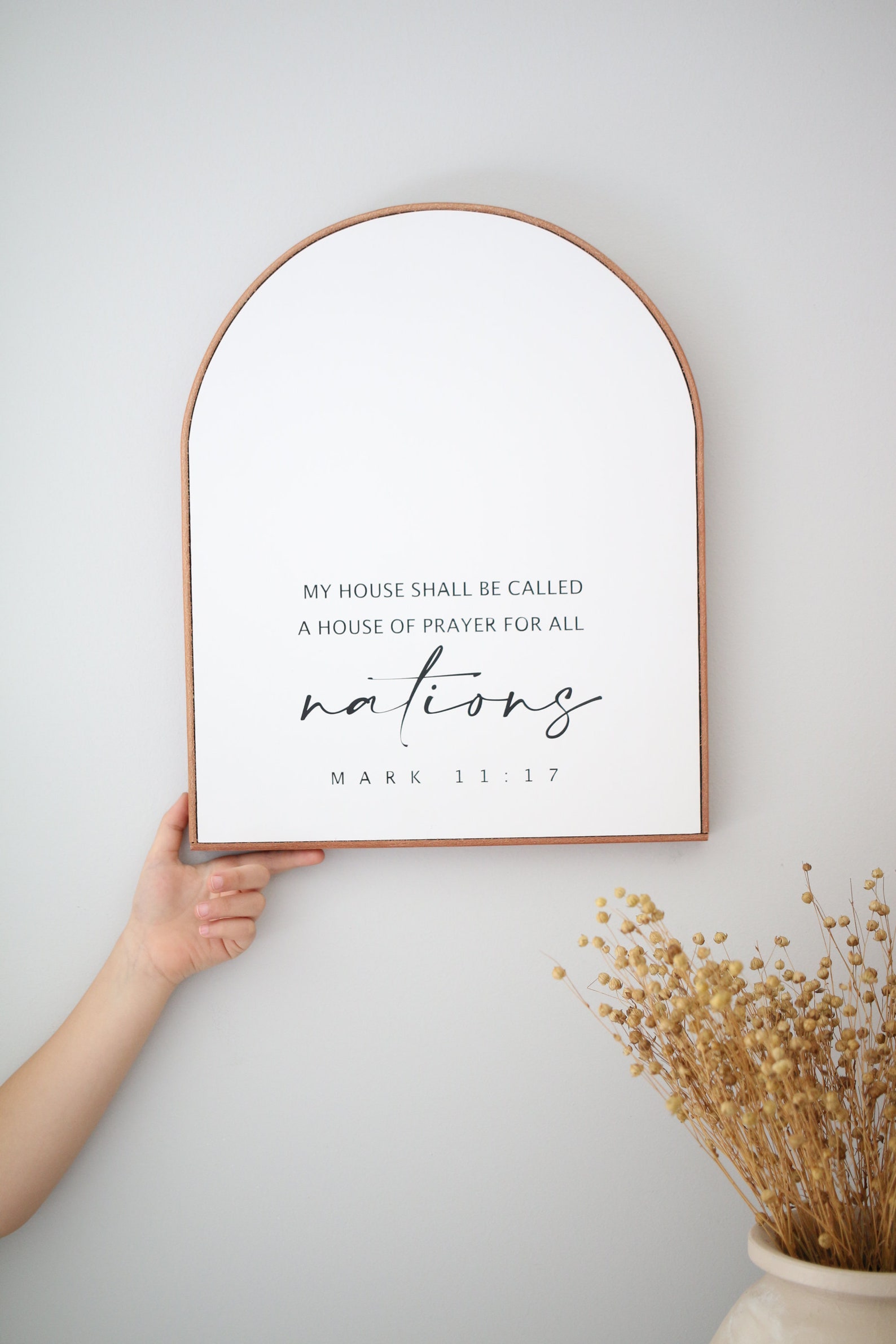 Arched Sign Scripture Wall Art in Christ Alone Living - Etsy
