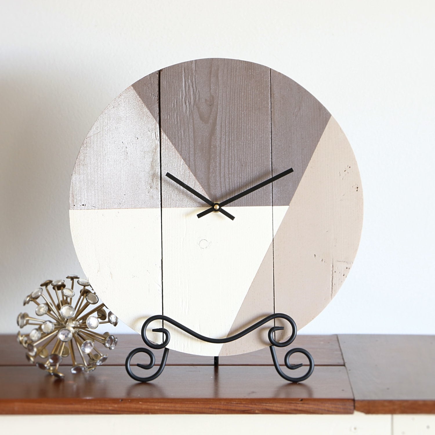 15 wall clock. Geometric wall clock. Modern home decor. | Etsy