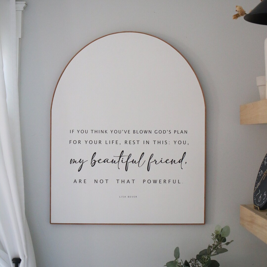 Arched Wall Sign Wooden Wall Art Grace and Mercy Living Room Wall Art ...