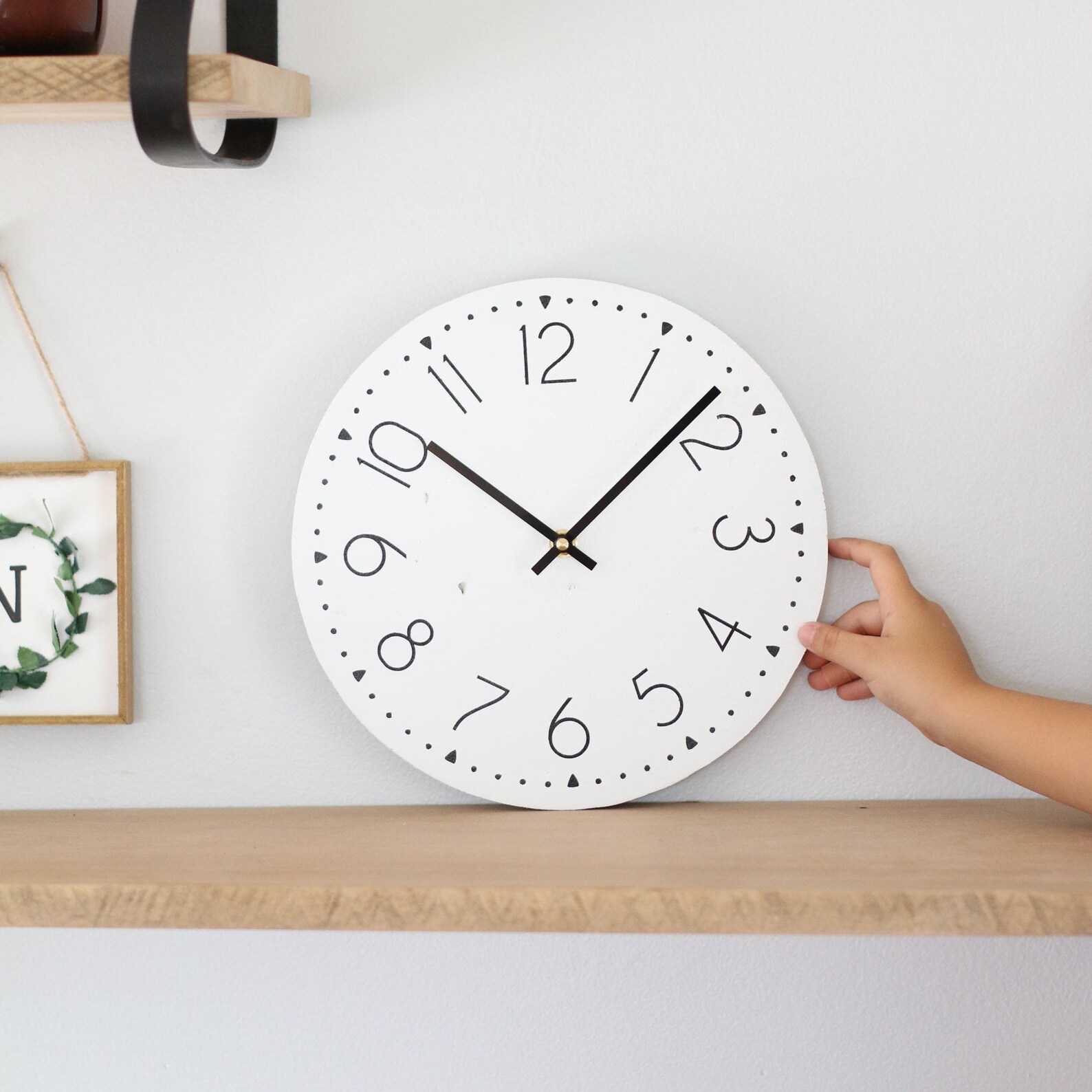 Small Wall Clock Tiny Home Decor Modern Style Living | Etsy