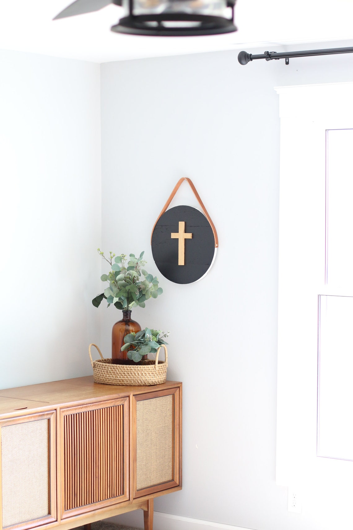 Cross Sign Modern Home Decor Modern Christian Art Barn | Etsy