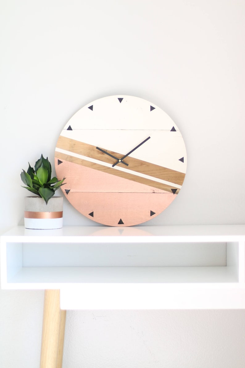 15 Paisley in Copper Wall Clock Copper Decor Wall | Etsy