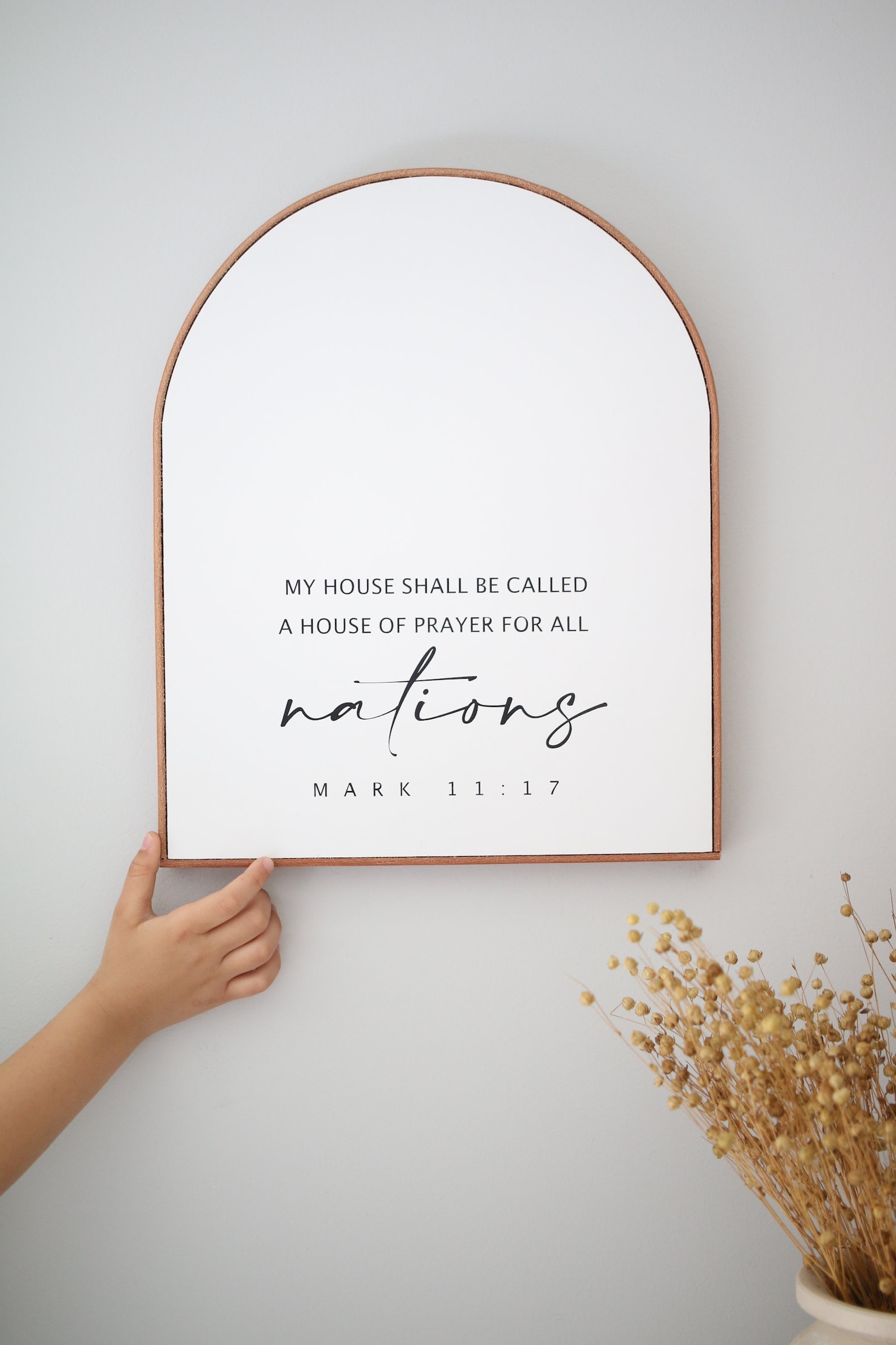 Arched Sign Scripture Wall Art in Christ Alone Living - Etsy