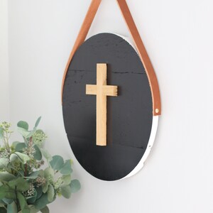 Cross Sign - Modern Home Decor - Modern Christian Art - Barn Wood Cross ...