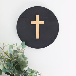 Cross Sign - Modern Home Decor - Modern Christian Art - Barn Wood Cross ...