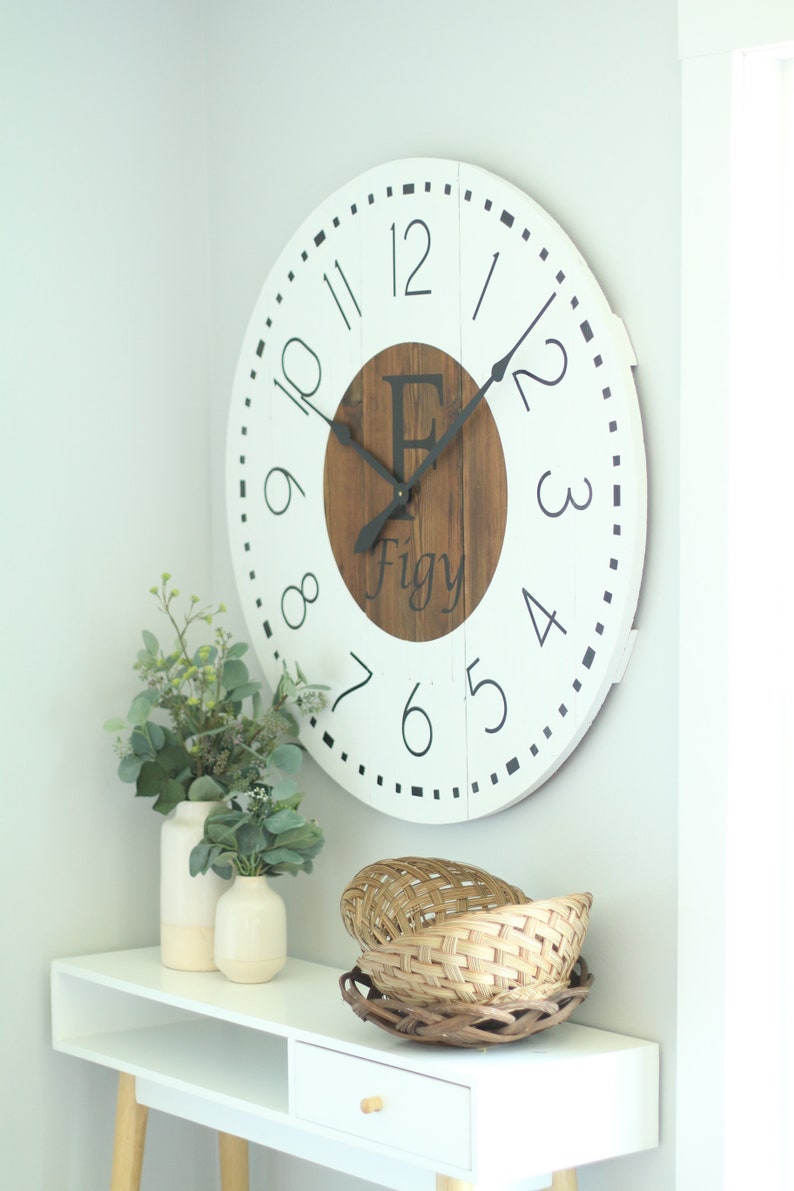 Oversized Wall Clock Farmhouse Wall Decor Home Decor - Etsy