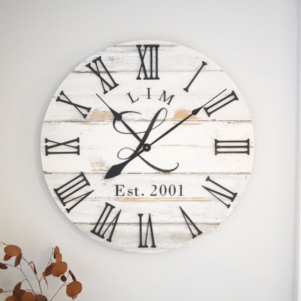 Farmhouse Wall Clock - Etsy