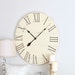Large Wall Clock off White Clock Farmhouse Living Room - Etsy