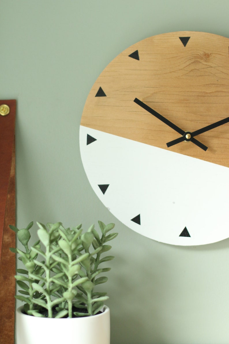 Small wall clock Tiny home decor Modern style living | Etsy
