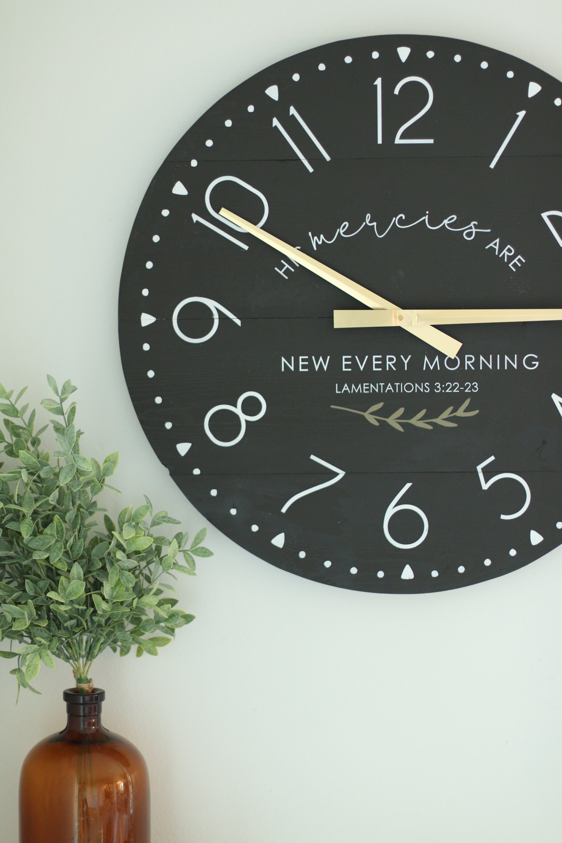 Large Wall Clock Scripture Wall Art Farmhouse Living | Etsy