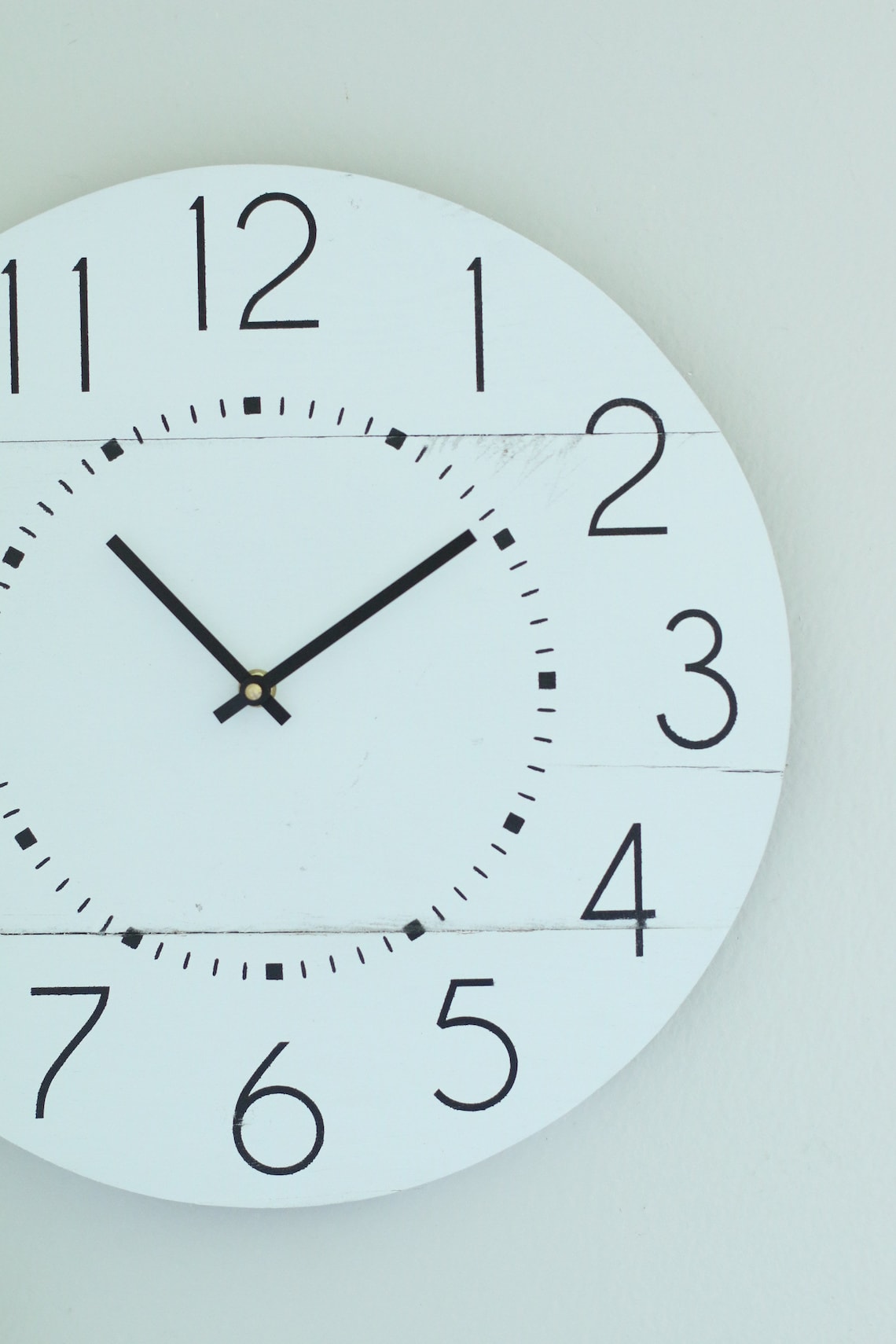 Handmade 15" White Barn Wood Wall Clock – Modern Farmhouse Decor - Etsy
