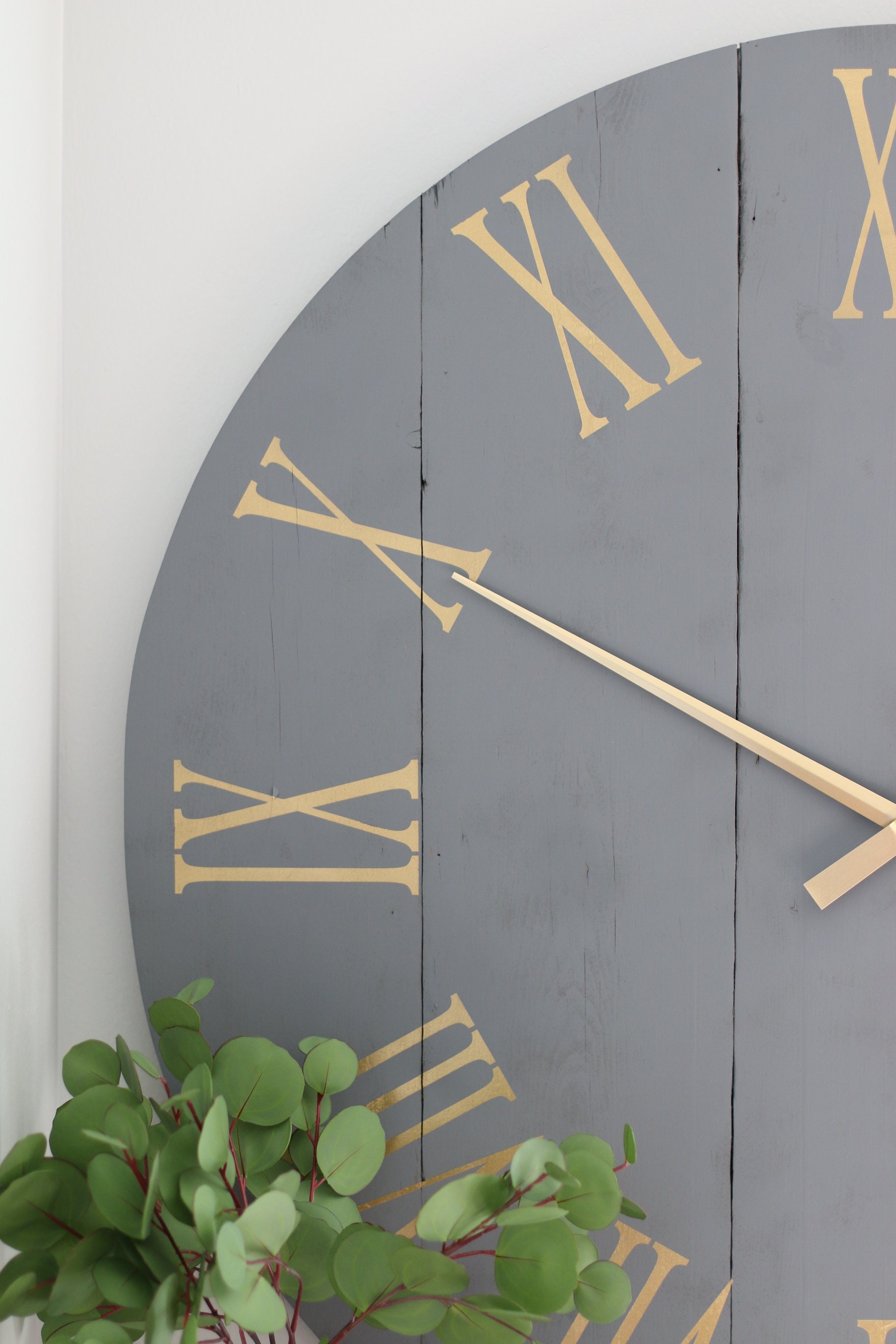 Large Wall Clock Farmhouse Wall Decor Oversized Clock - Etsy