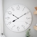 True White Clock - Modern Farmhouse Decor - Living Room Wall Art ...
