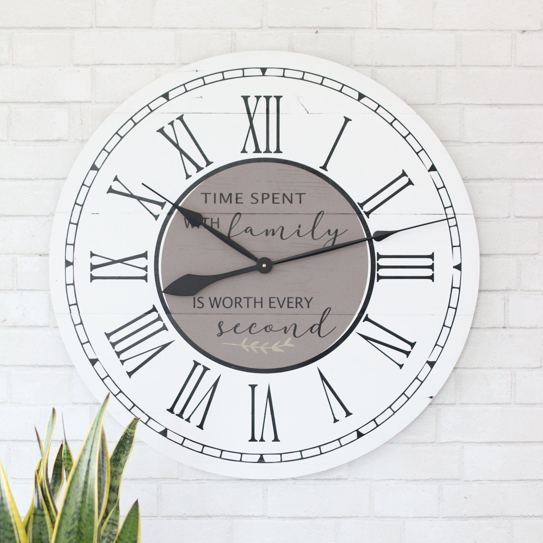 Large Wall Clock Farmhouse Wall Decor Oversized Clock | Etsy