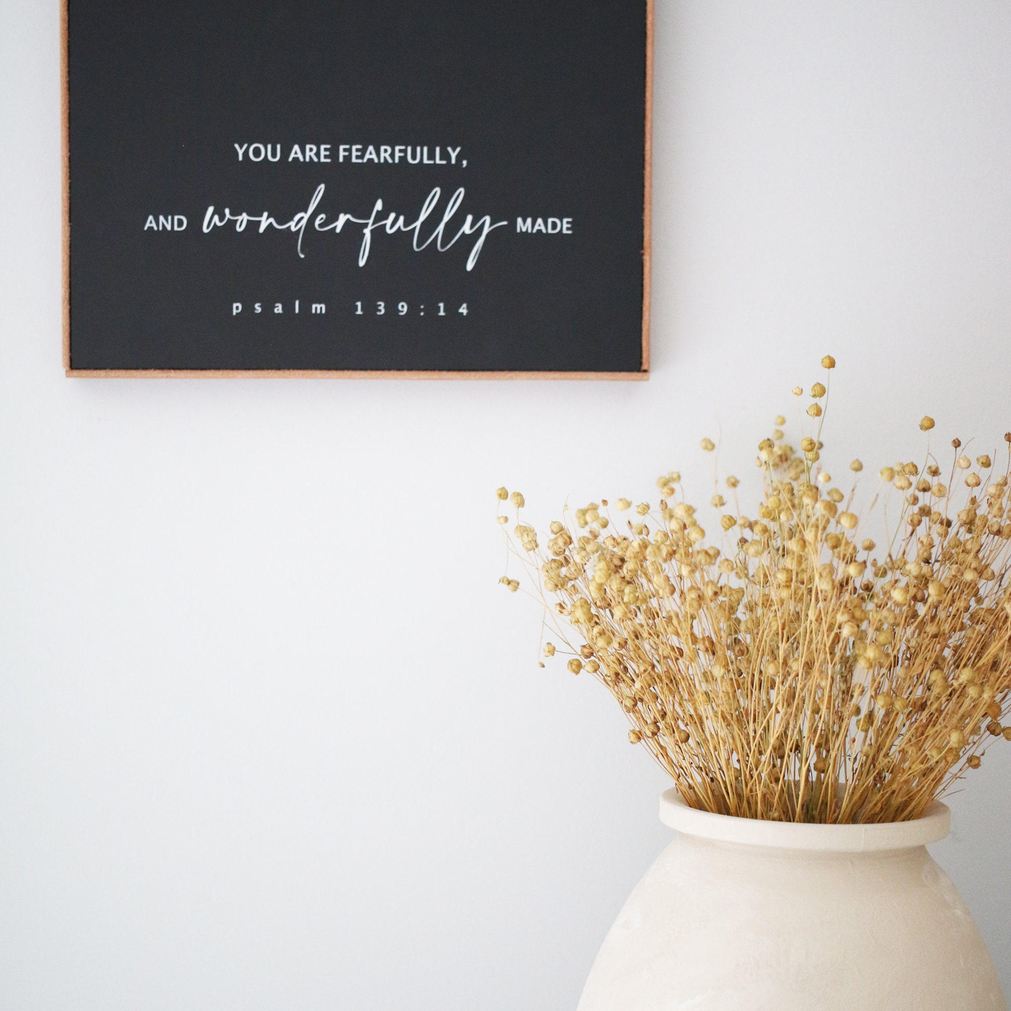 Fearfully & Wonderfully Made Arched Sign Scripture Wall - Etsy