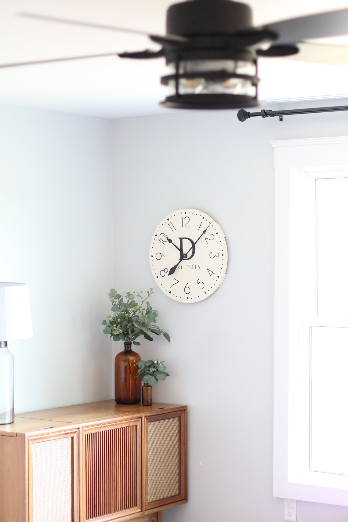 Large Wall Clock Farmhouse Living Decor Wall Clock - Etsy