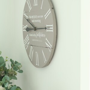 Wood Wall Clock - Scripture Wall Art - Bible Verse Decor - Etsy