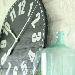 25"/30" Bentley in Navy - Clock With Numbers - Farmhouse Wall Decor ...