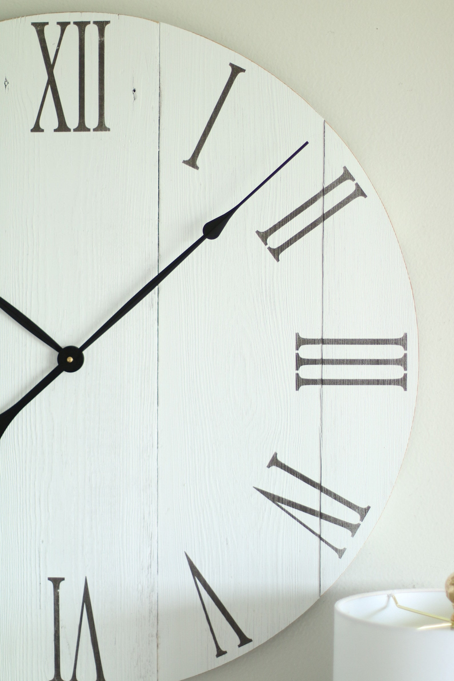 Large Wall Clock True White Above Fireplace Decor - Etsy Canada