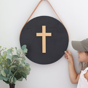 Cross Sign - Modern Home Decor - Modern Christian Art - Barn Wood Cross ...