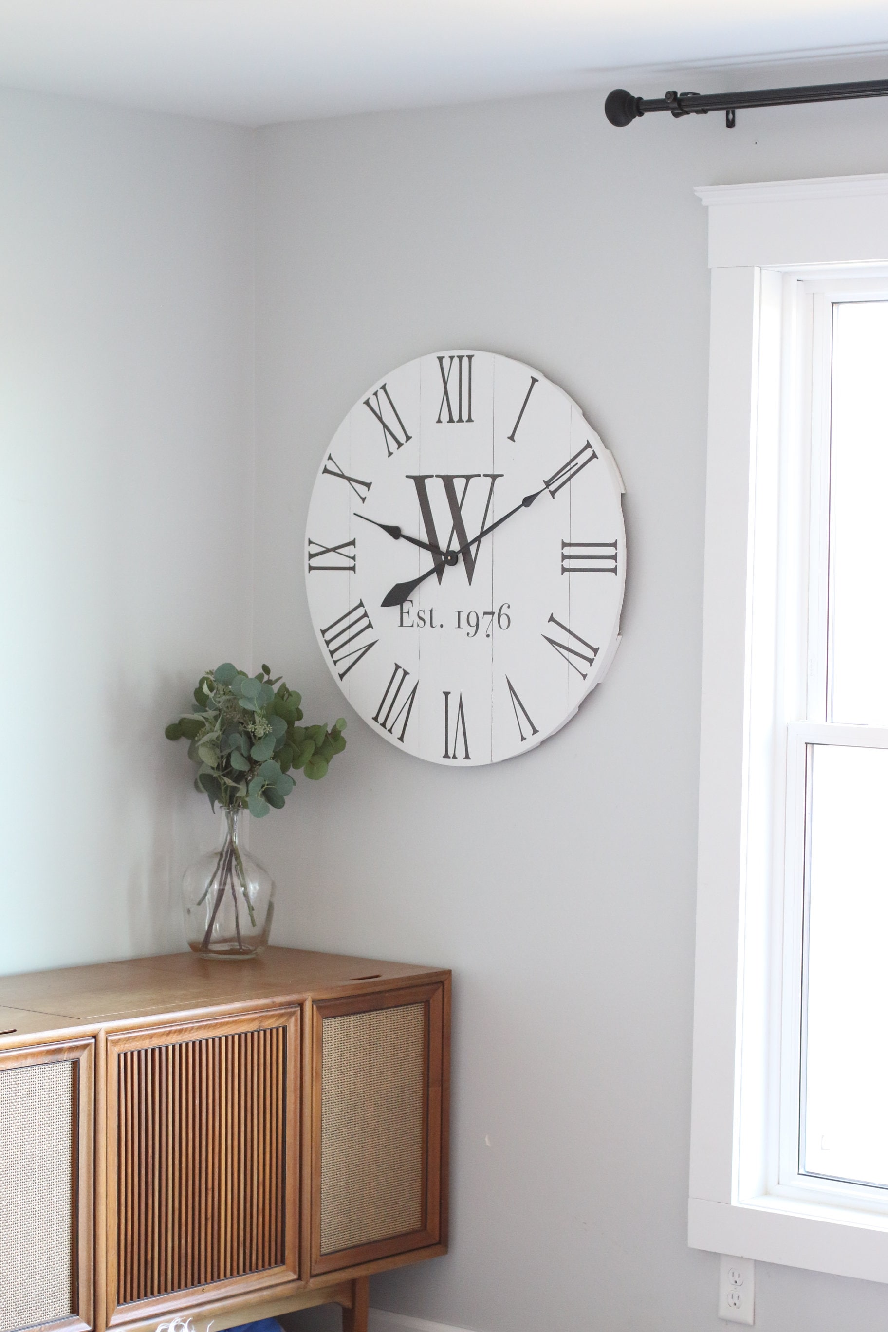 Large Wall Clock Farmhouse Wall Decor Oversized Clock - Etsy