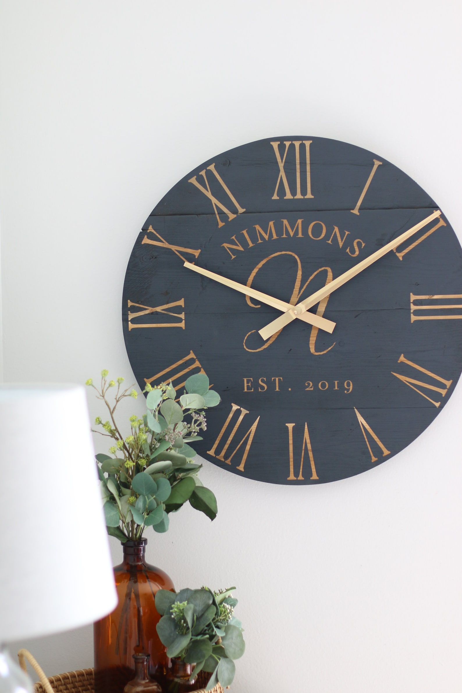 Large Wall Clock Personalized Gifts Gifts With Name - Etsy