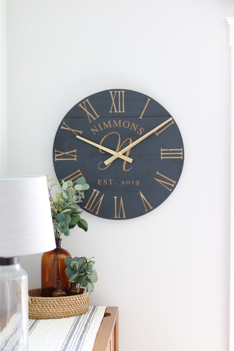 Large Wall Clock Personalized Gifts Gifts With Name - Etsy