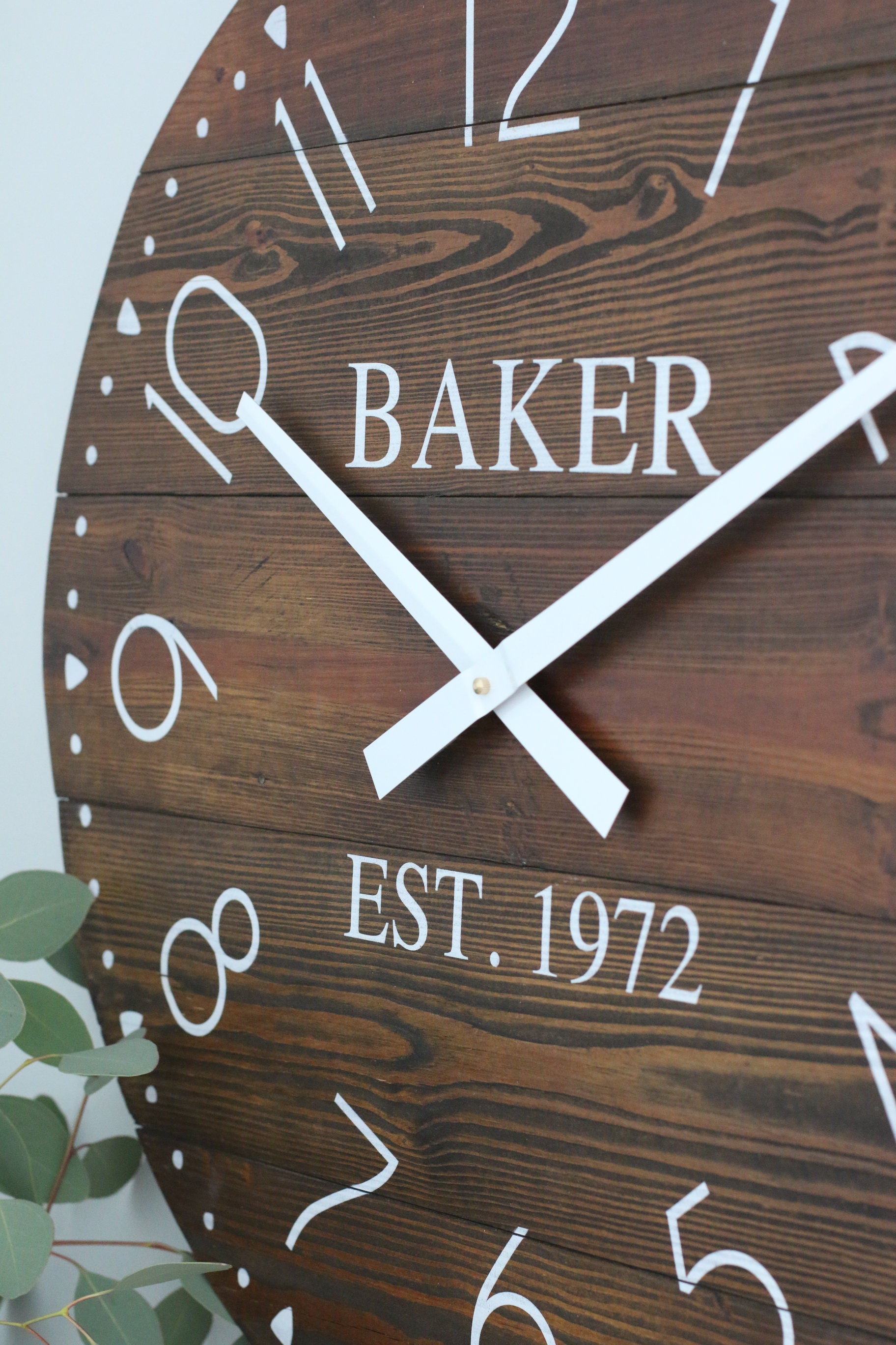 Large Wall Clock Gift for Family Personalized Gift | Etsy