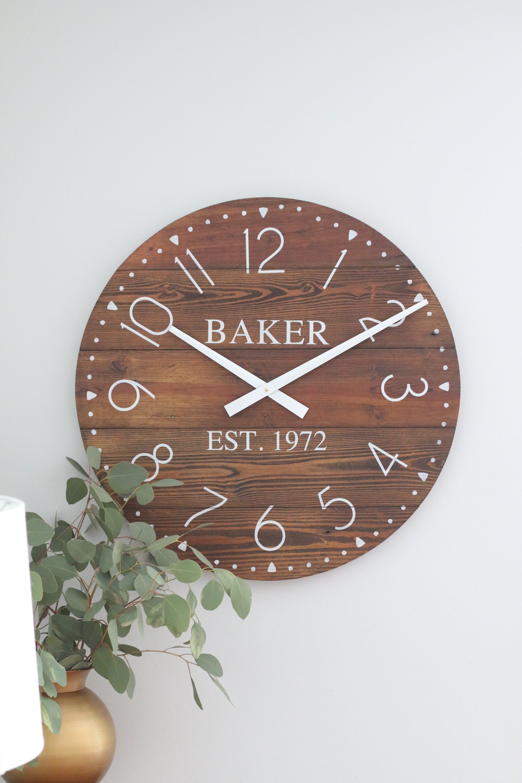 Large Wall Clock Gift for Family Personalized Gift | Etsy