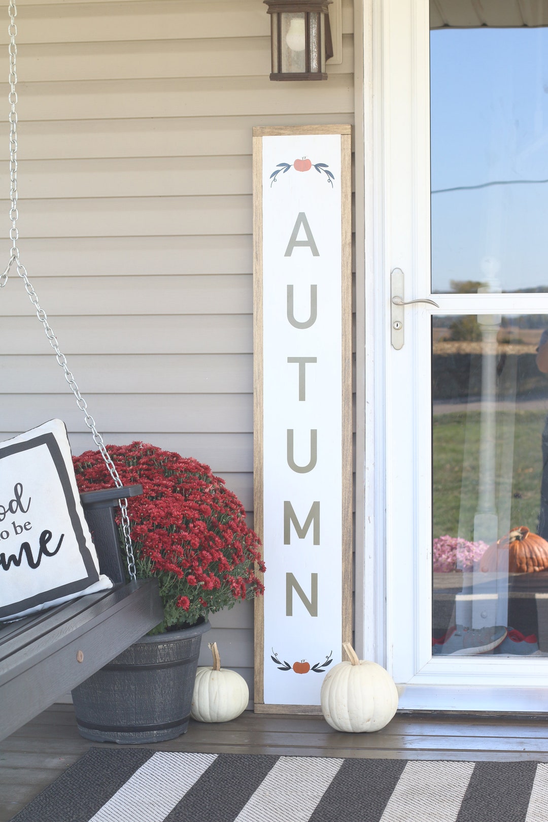 Tall Autumn Porch Sign – Farmhouse Pumpkin Decor - Etsy