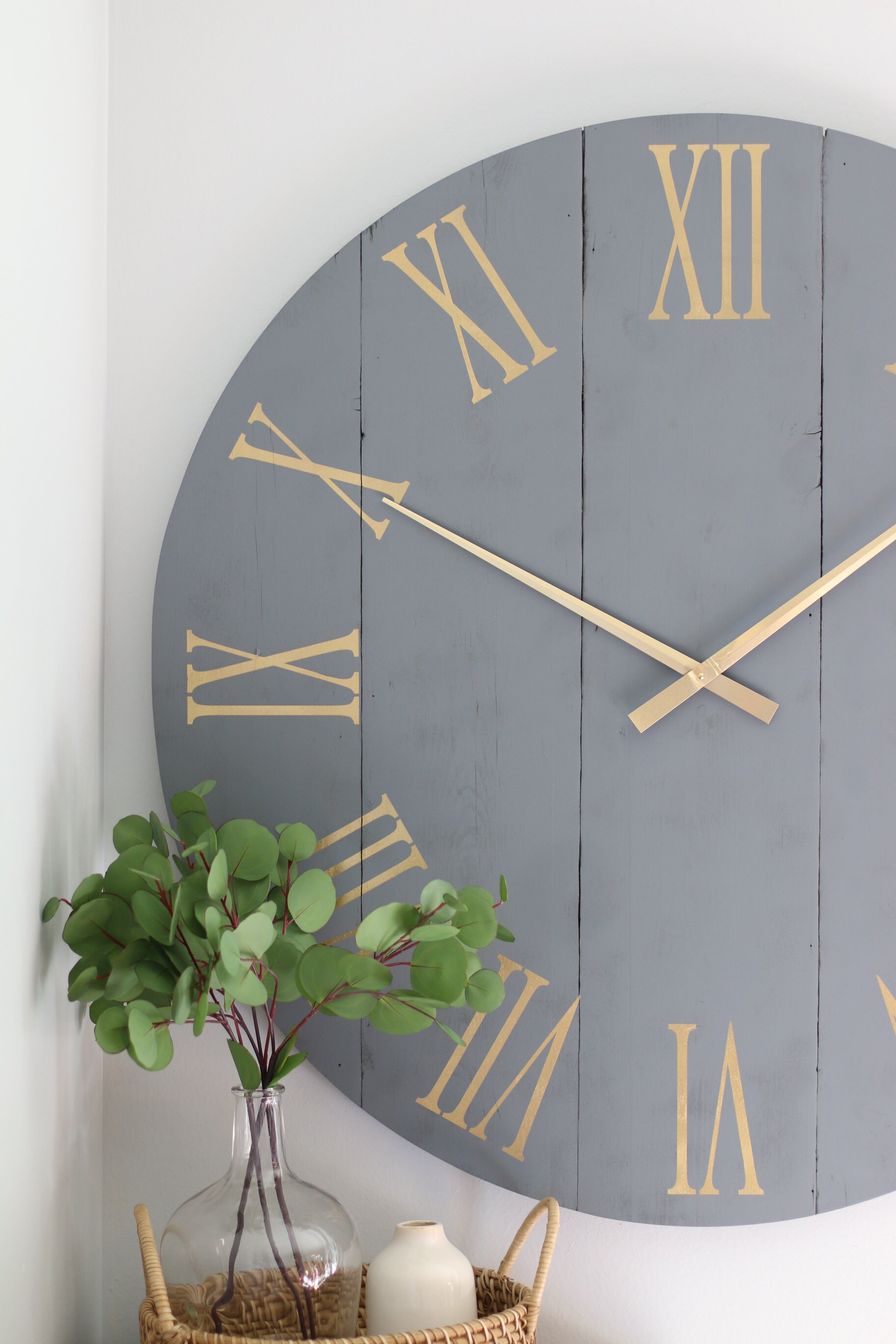 Large Wall Clock Farmhouse Wall Decor Oversized Clock - Etsy