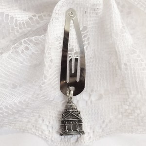 Dangler Charmed Snap Clip, Temple, Star of David, Silver, Kippah, Head ...