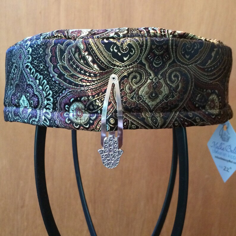 Charmed Hat Snap Clips Kippah Head Covering Hamsa G Clef | Etsy