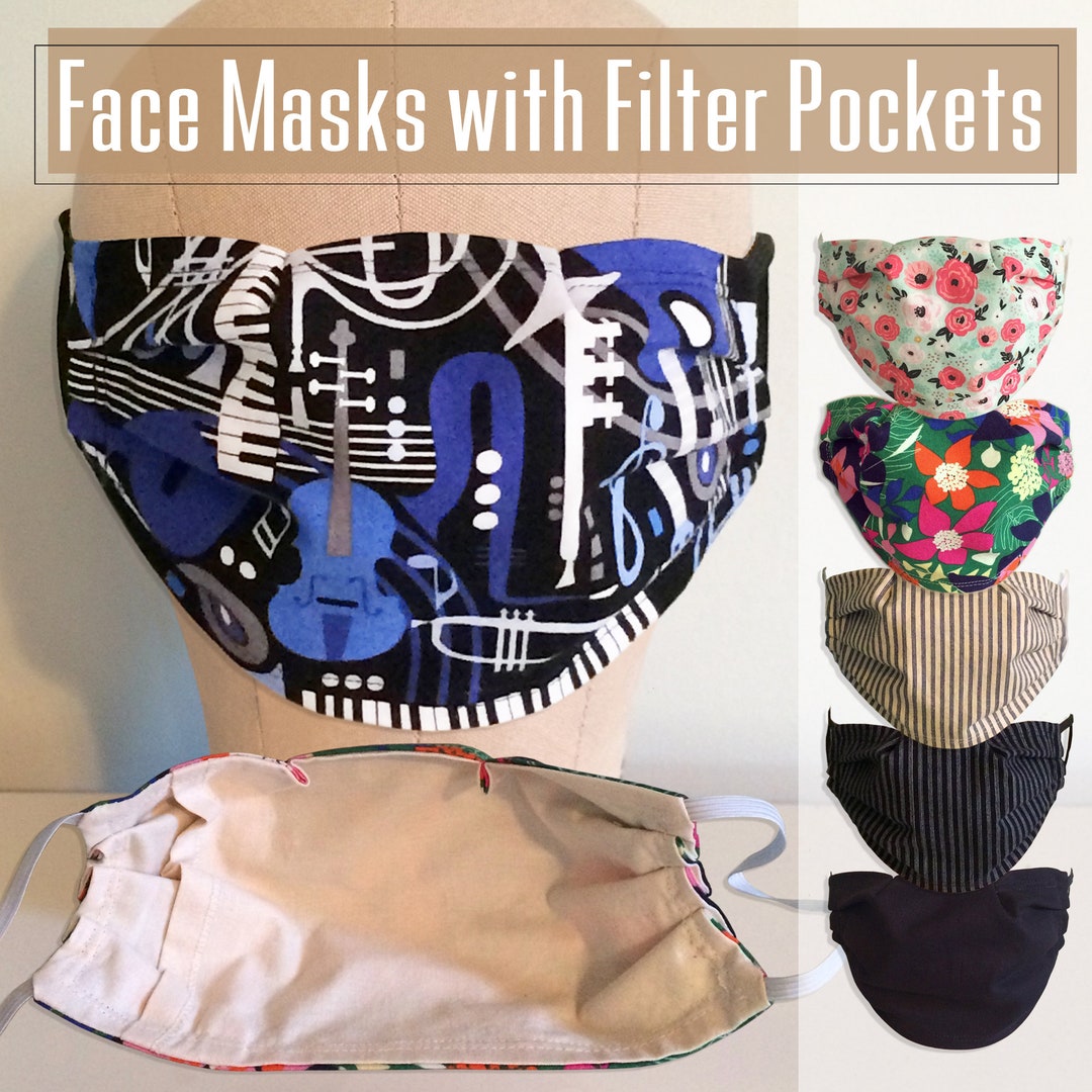 Face Masks With Unique Filter Pockets Fashionable - Etsy