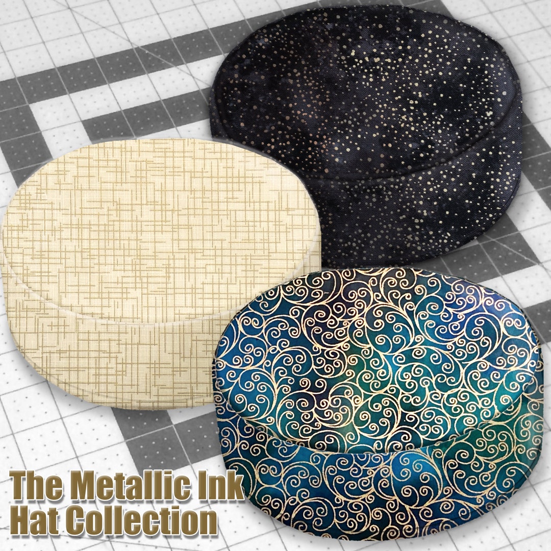 Metallic Ink Cotton Kippahs, Bucharian, Buchari Kippah,yalmukah, Kufi ...