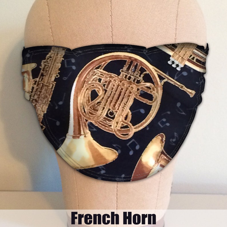 Brass Instrument Face Masks With Unique Filter Pockets Music - Etsy