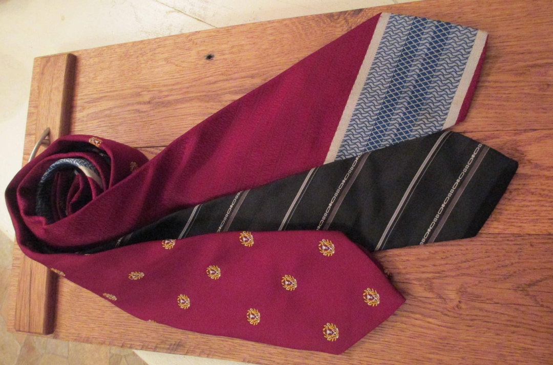 Vintage Men's Ties: Boho Mod Fabric Craft Supplies - Etsy