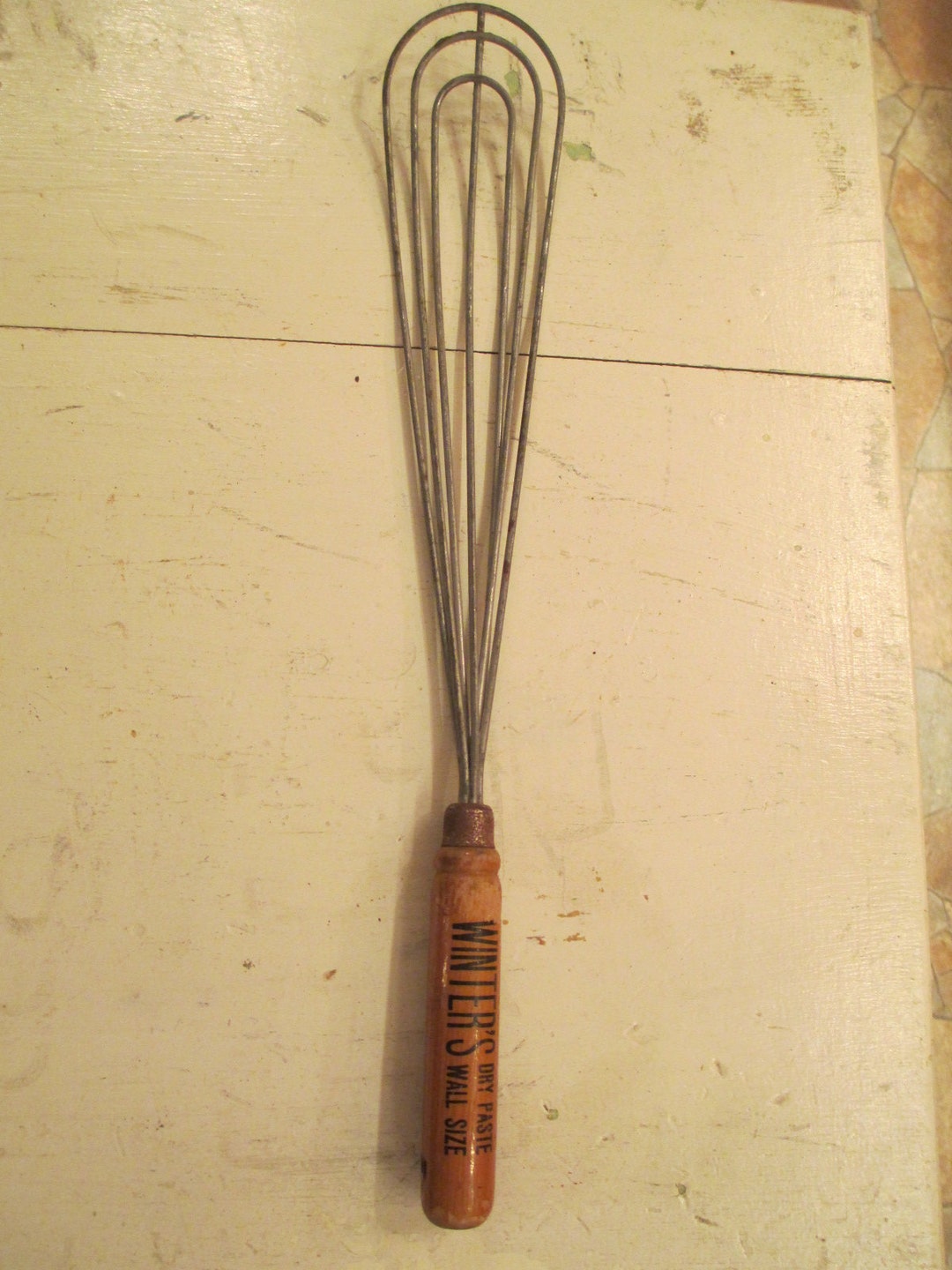 Vintage Wallpaper Paste Whisk: Rustic Farmhouse Decor, Advertisement ...