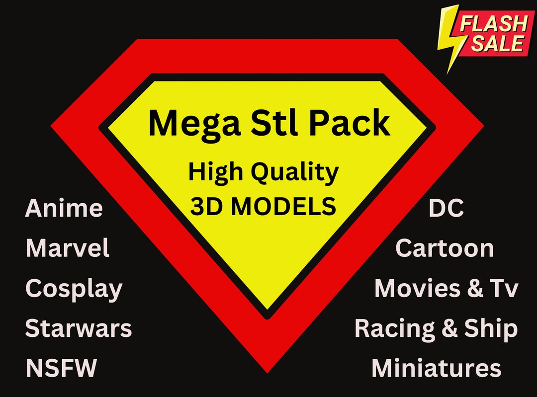 Stl Pack , 3d Print File , Stl File 3d Printing , Mega Stl Pack , Most ...