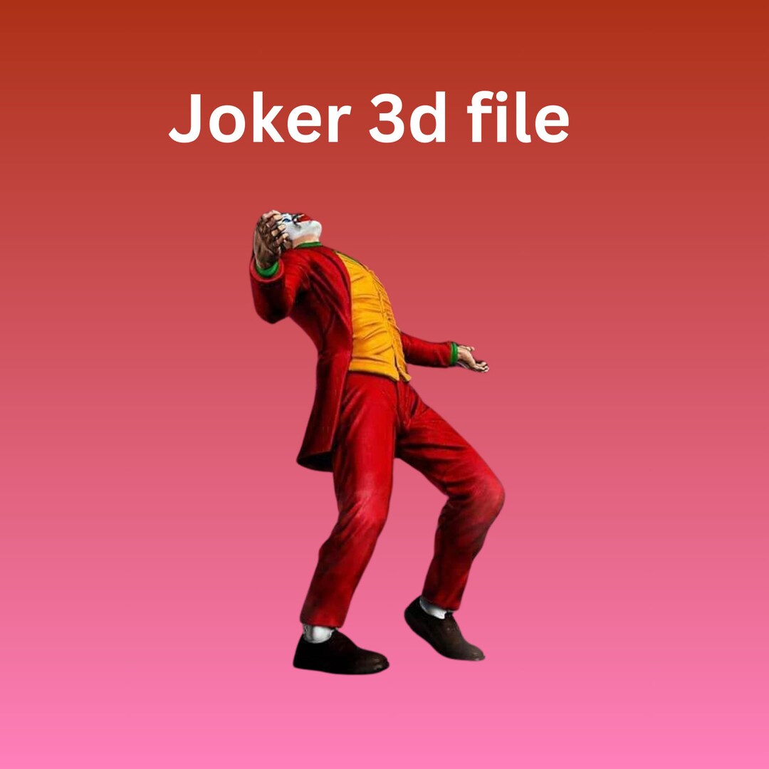 Joker Statue 3d Print File, Joker STL File for 3D Printers, Statue Stl ...