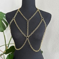 Gold Body Chain - Etsy