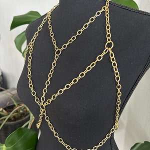 Simple Thick Body Chain 18k Gold Plated Brass - Etsy