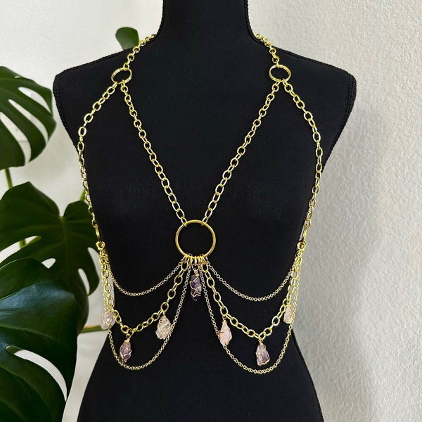 Rose Gold Body Chain - Etsy