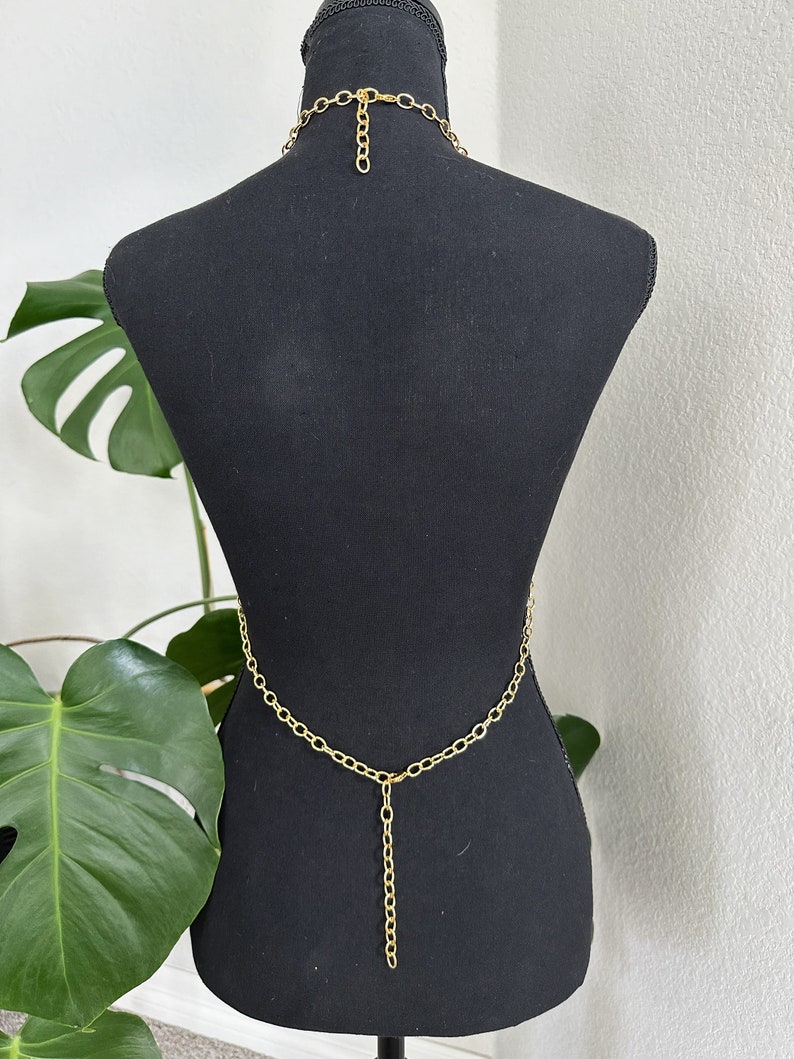Simple Thick Body Chain 18k Gold Plated Brass - Etsy