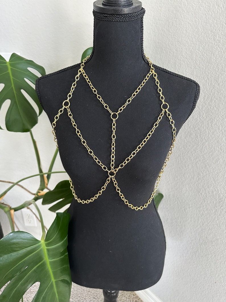Simple Thick Body Chain 18k Gold Plated Brass - Etsy